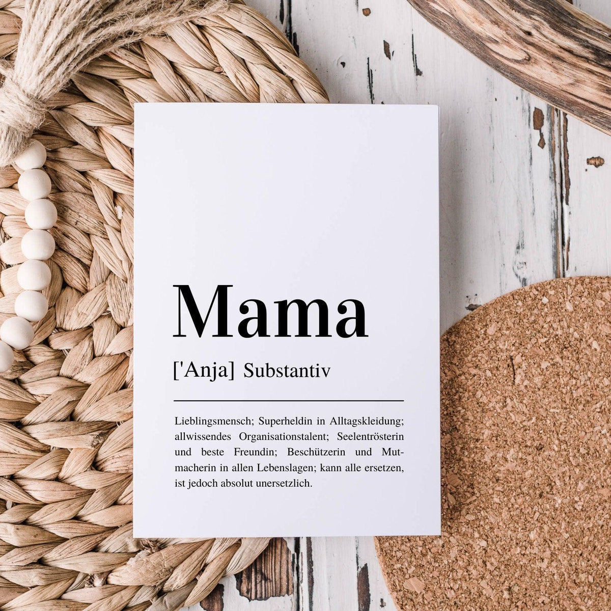 Karte | Definition Mama | Grußkarte Muttertag | A6 – Roo's Gift Shop
