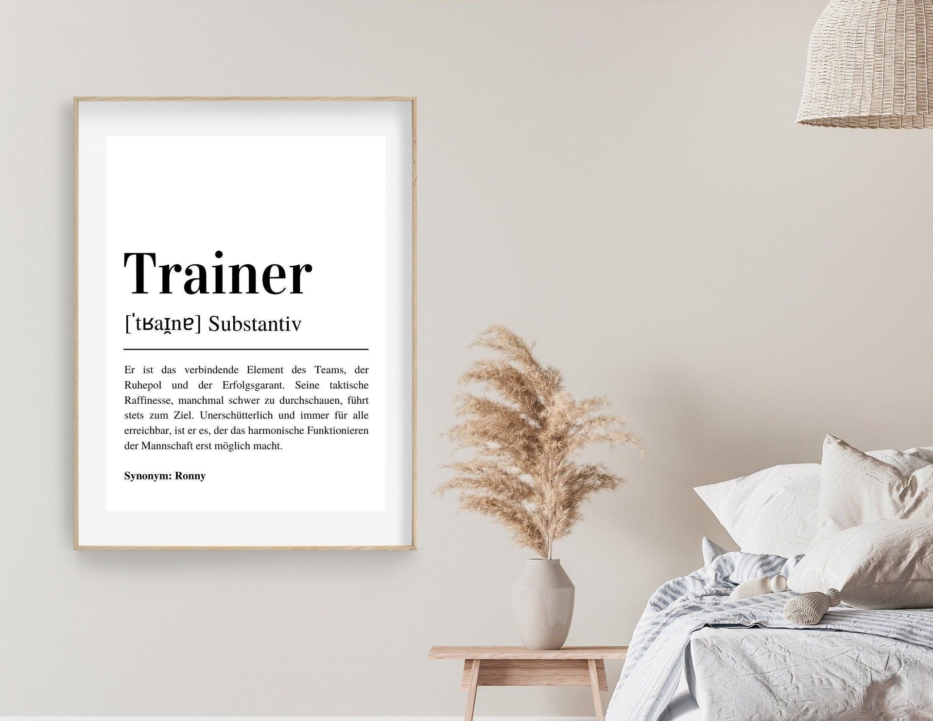Poster Definition | personalisiert | Geschenk Trainer oder Trainerin ...